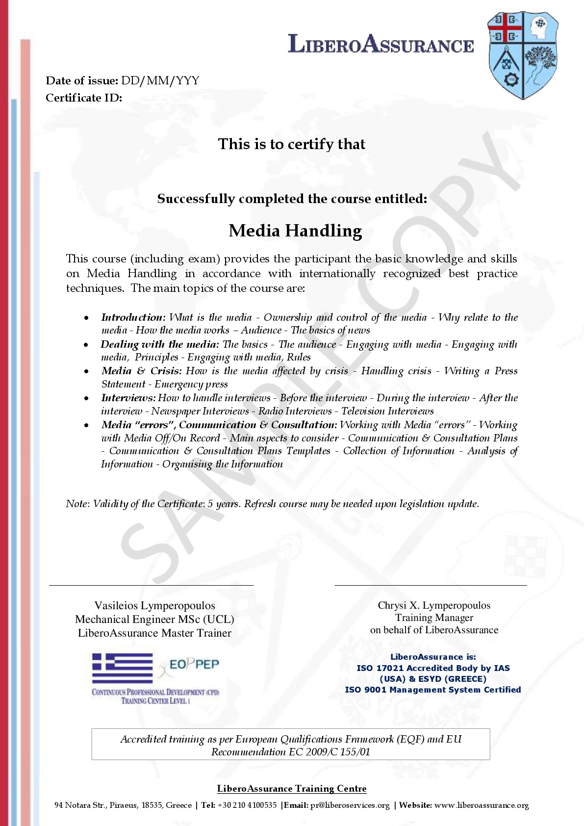 Media Handling - Libero Services